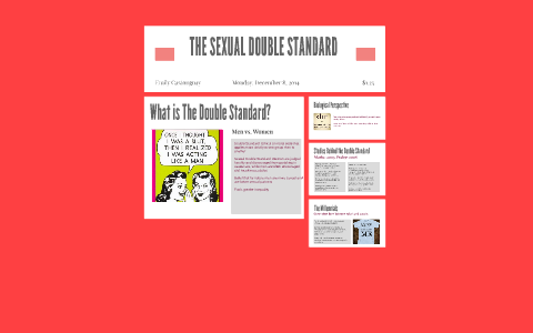 THE SEXUAL DOUBLE STANDARD by Emily Castonguay on Prezi