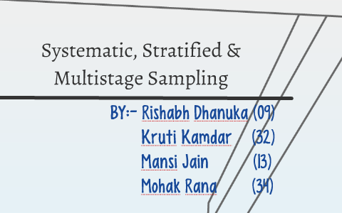 Systematic, Stratified & Multistage Sampling by mohak rana on Prezi