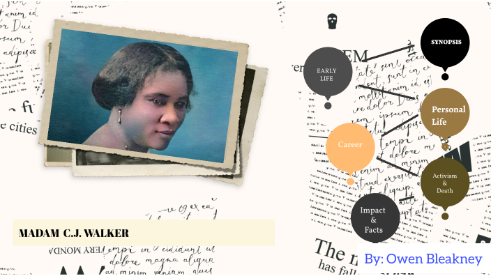 MADAM C.J. WALKER by Owen Bleakney on Prezi