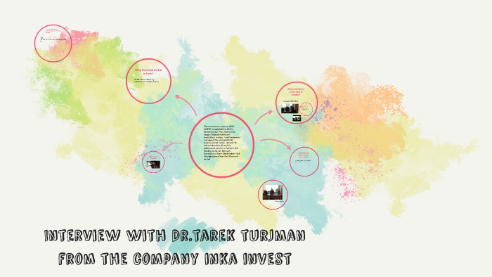 Interview with Dr.Tarek Turjman from the company Inka Invest by Cansev ...