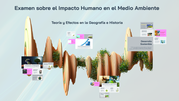 Examen sobre el Impacto Humano en el Medio Ambiente by Veronica Pérez ...