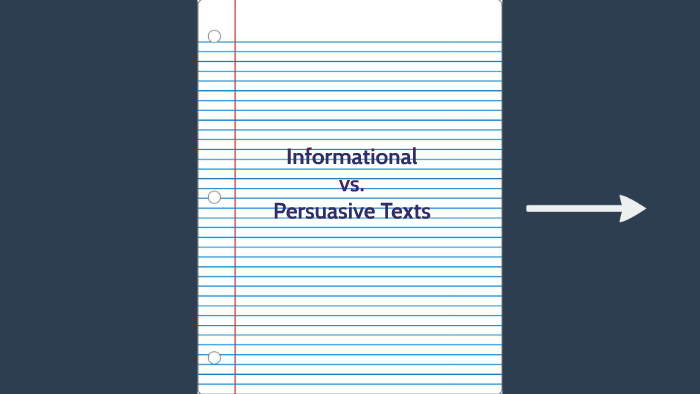 Informational vs. Persuasive Texts by Rebecca Singley on Prezi