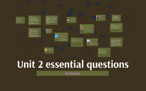 Unit 2 Essential Questions by Teresa Chatel on Prezi