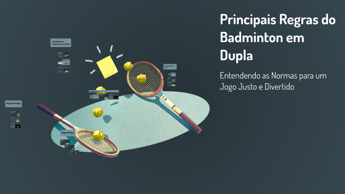 Principais Regras do Badminton em Dupla by Rebeca Ferreira on Prezi