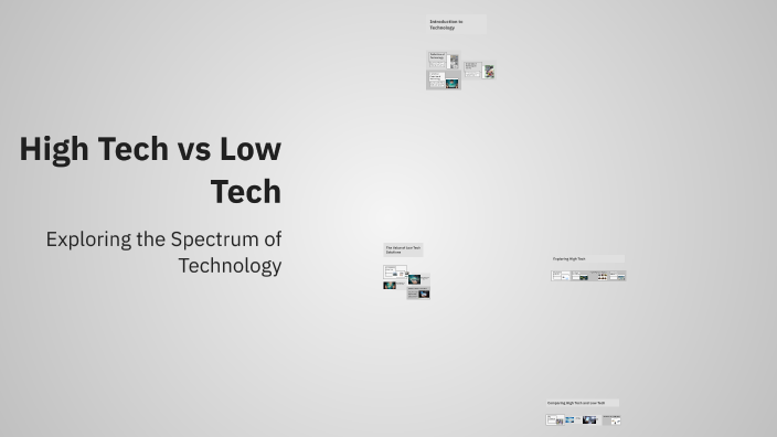 High Tech vs Low Tech by Derek Leonardo Suazo Mejía on Prezi