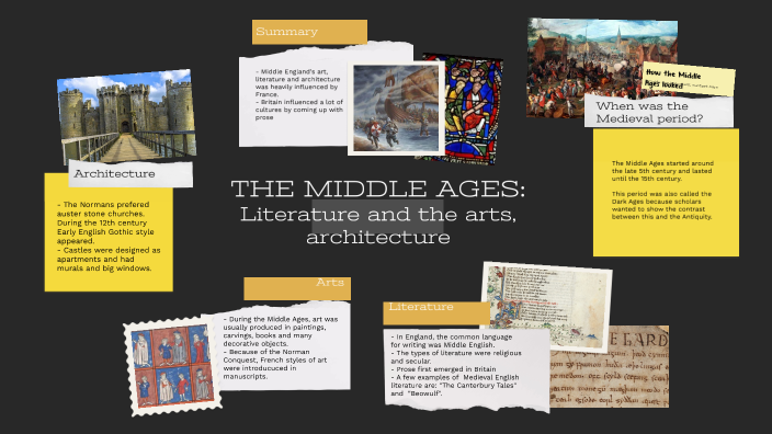 The middle ages: Literature and the arts, architecture by teodora voicu ...