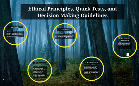 Ethical Principles, Quick Tests, and Decision-Making Guidelines by ...