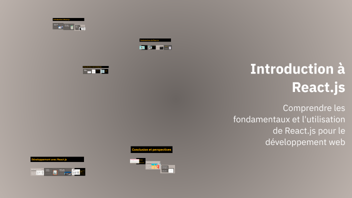 Introduction à React.js by Mohamed Bouzi on Prezi
