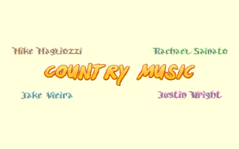 Country Music Genre Wheel by Jake V. on Prezi
