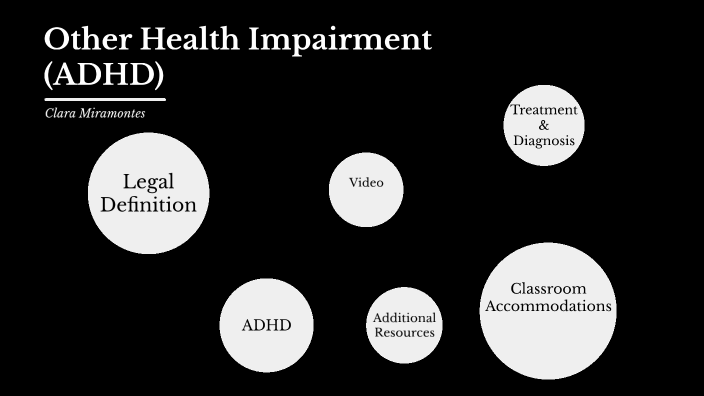 Other Health Impairment (ADHD) by Clara Miramontes on Prezi