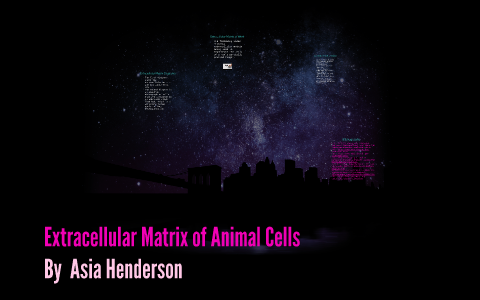 Extracellular Matrix of Animal Cells by Asia Henderson on Prezi