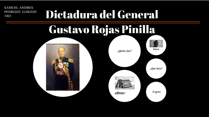 Dictadura del General Gustavo Rojas Pinilla by samul adres on Prezi