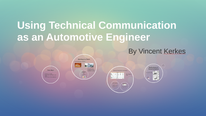 Using Technical Communication as an Automotive Engineer by Vincent Kerkes
