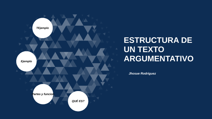 ESTRUCTURA DE UN TEXTO ARGUMENTATIVO by JHOSUE RODRIGUEZ on Prezi