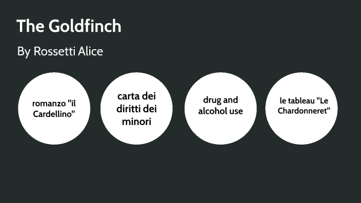 The Goldfinch by Alice Rossetti on Prezi