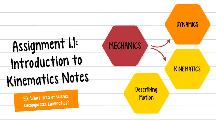 Student Version Introduction to Kinematics (Unit 1) by Erica Brannon on ...
