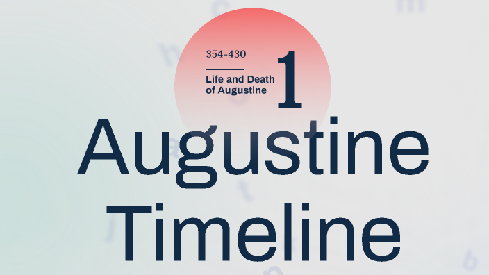 Augustine Timeline by Gabriella Parker on Prezi