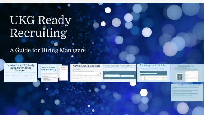 How to Use Recruiting in UKG Ready by Crystal Ganz on Prezi