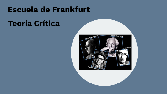 Teoría Crítica de la Escuela de Frankfurt by Carolina Florez Escobar on ...