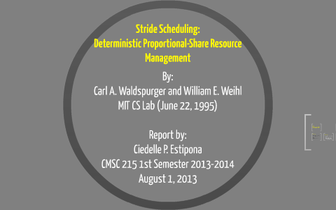 Stride Scheduling by ice stipona on Prezi