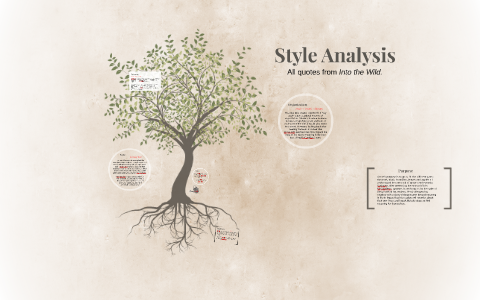 Into the Wild Style Analysis by Christa Fernando