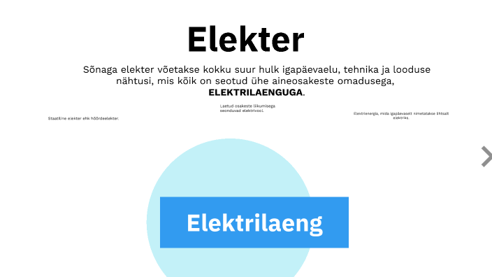 Elekter by Marili Uluots on Prezi