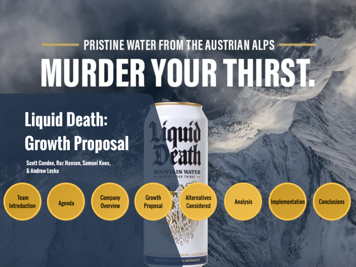 Liquid Death Proposal by Sam Knox on Prezi