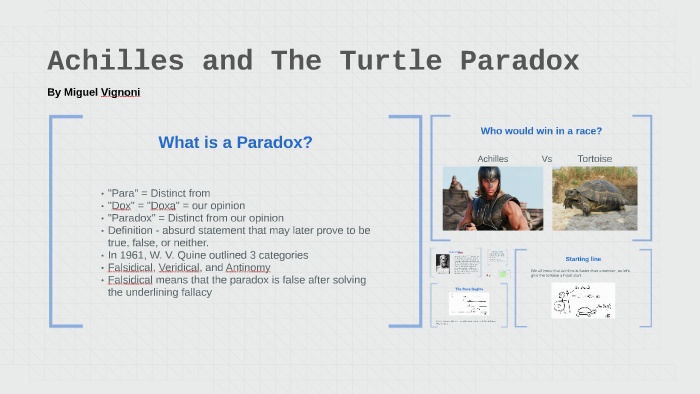 Achilles and The Turtle Paradox by Miguel Vignoni on Prezi