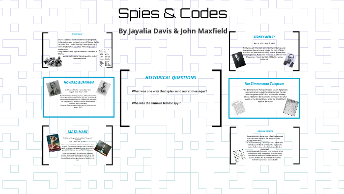 Spies & Codes by Jayalia Davis