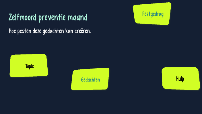 Zelfmoord preventie by Zoë Depaepe on Prezi