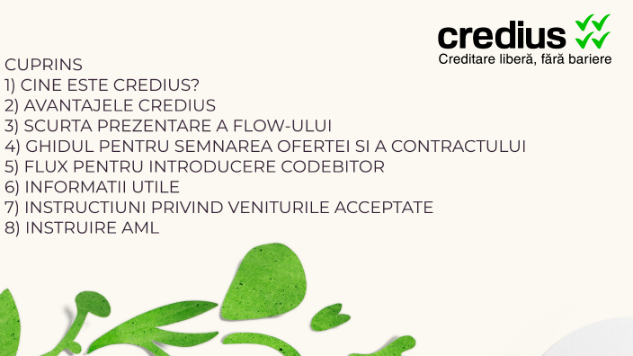 Training Credius by Victor Chitiga on Prezi