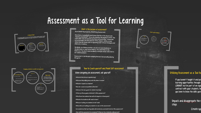 Assessment as a Tool for Learning by Asha Appel on Prezi