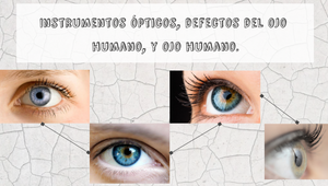 Instrumentos ópticos, defectos del ojo humano, y ojo humano. by Laura ...