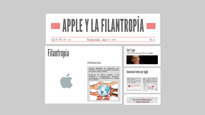 Apple y La Filantropia by Estefanía Asturizaga on Prezi