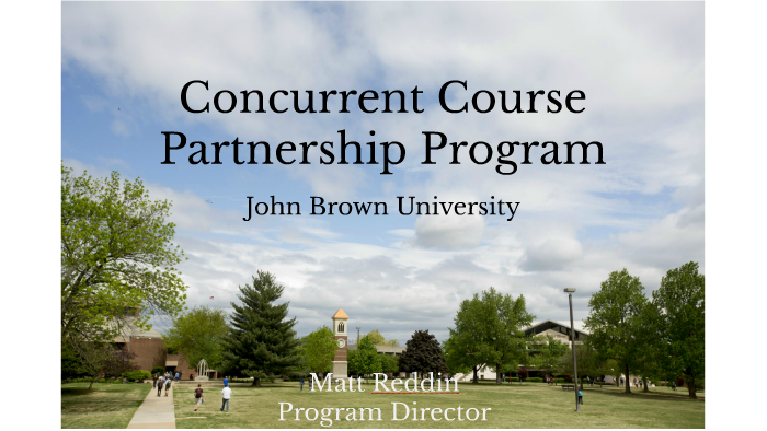Concurrent Course Partnership Program by Matt Reddin on Prezi