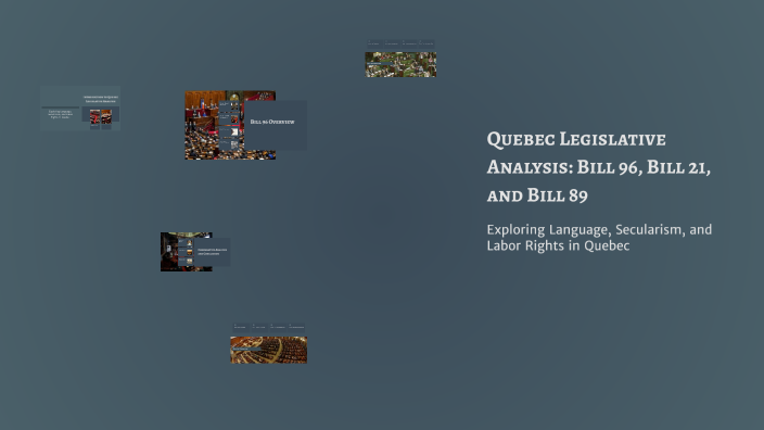 Quebec Legislative Analysis: Bill 96, Bill 21, and Bill 89 by Jaxon ...