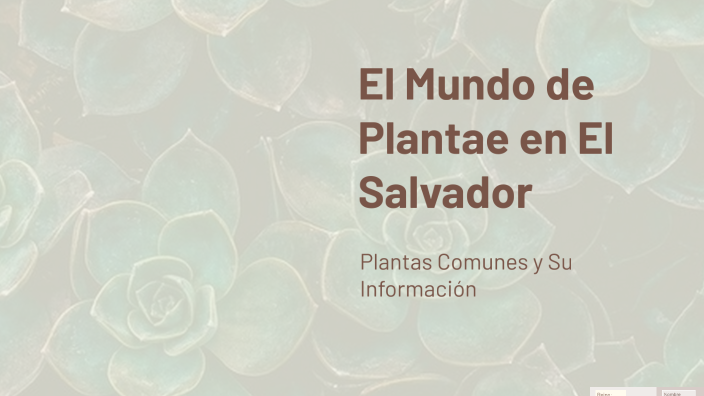 El Mundo de Plantae en El Salvador by Steven Mejia on Prezi