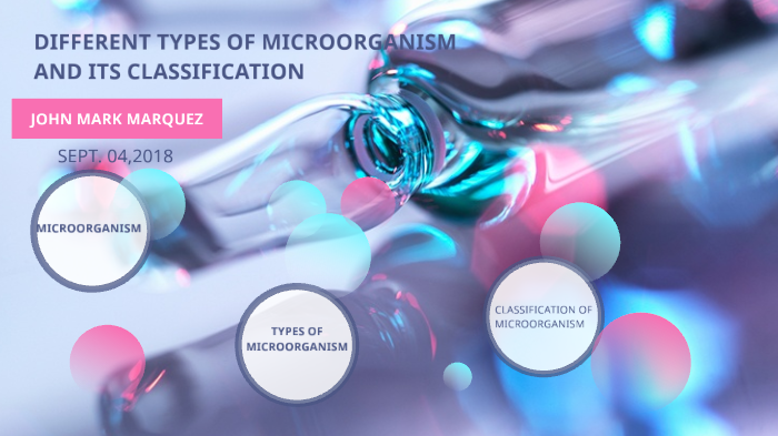DIFFERENT TYPES OF MICROORGANISM AND ITS CLASSIFICATION by john mark ...