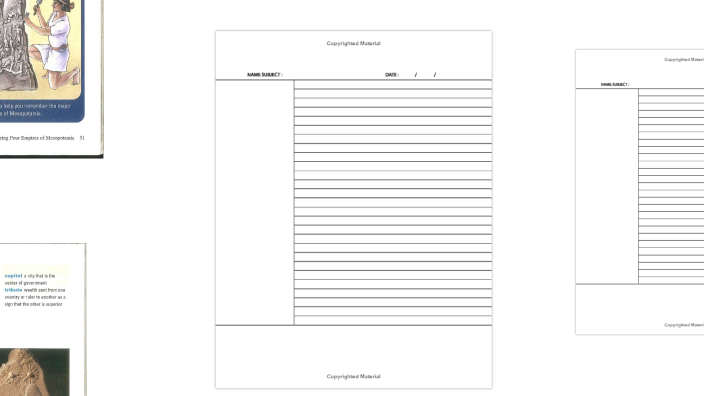 Cornell Notes - Chapter 6 Exploring Four Empires of Mesopotamia by Sean ...