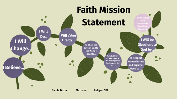 Faith Mission Statement by Nicole Dizon on Prezi