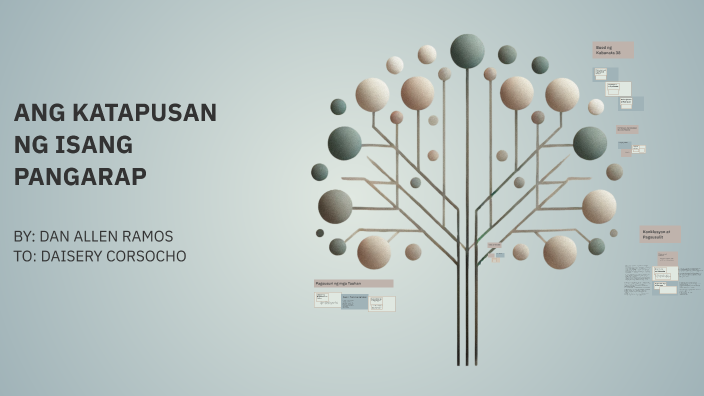 ANG KATAPUSAN NG ISANG PANGARAP by Gabriel M. Caranay on Prezi