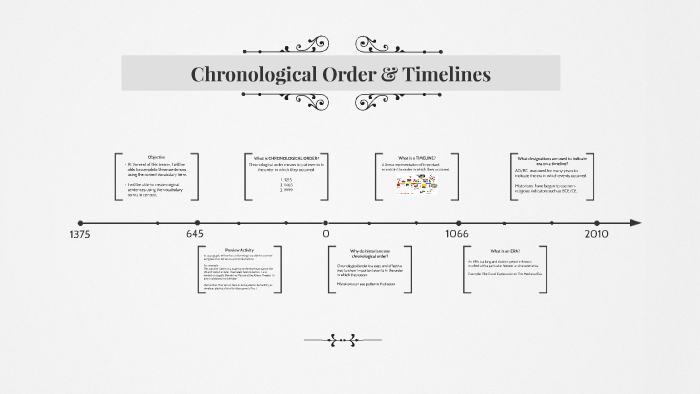 Chronological Order and Timelines by Ginny-Beth Joiner on Prezi