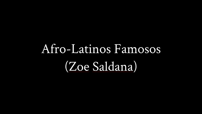 Spanish "Afro-Latinos Famosos" Project by Daniel Perez on Prezi