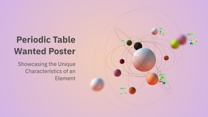 Periodic Table Wanted Poster by Jonathan Norvell on Prezi