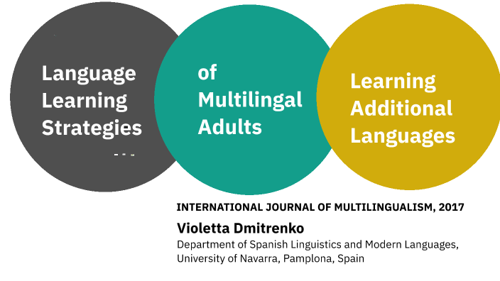 Language Learning Strategies of Multilingal Adults Learning Additional ...