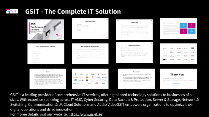 GSIT - The Complete IT Solution by GSIT Infrastructure on Prezi