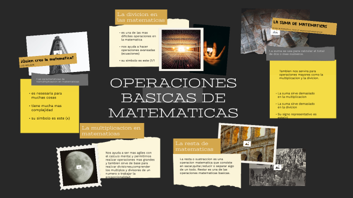 operaciones basicas de matematicas by Nicolas Sánchez on Prezi