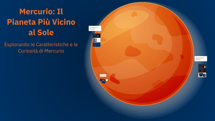 Mercurio: Il Pianeta Più Vicino al Sole by delia grillo on Prezi