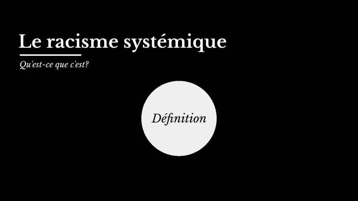 Le racisme systémique by Liliane Roch on Prezi