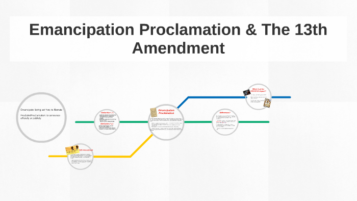 Emancipation Proclamation & The 13th Amendment by lindsay wenzlaff on Prezi